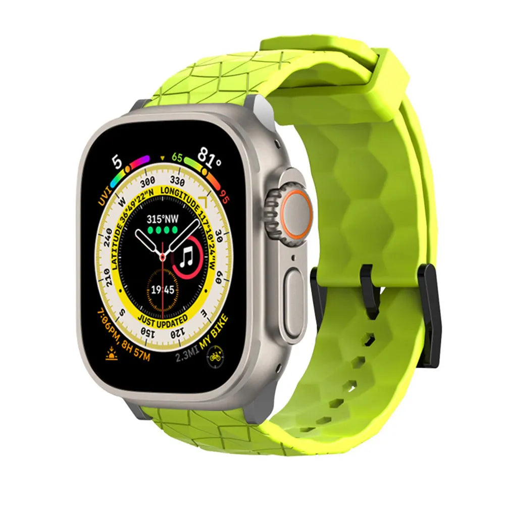 Football Pattern strap For apple watch – Aries Clan